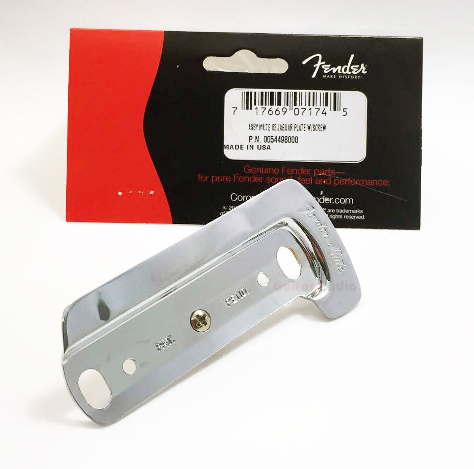 Genuine Fender '62 Jaguar or Jazzmaster Reissue Mute Plate with Screw