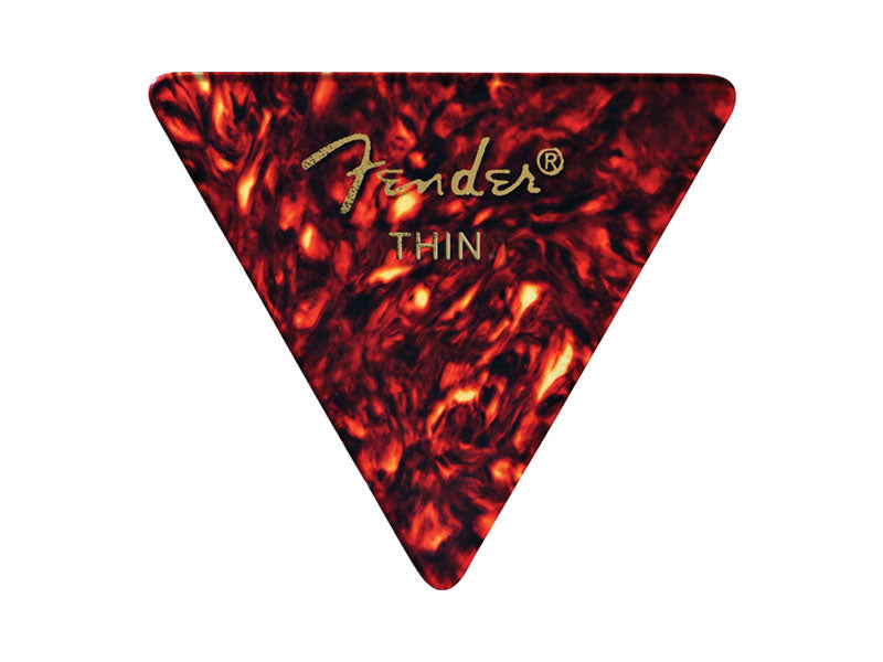 Fender 355 Triangle Shape Guitar Picks - SHELL, THIN - 12-Pack (1 Doze