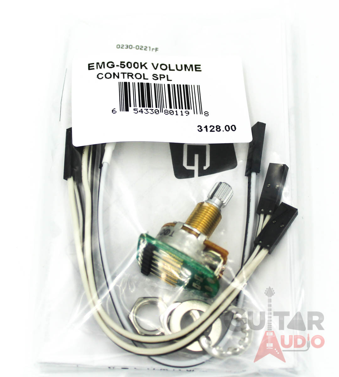 EMG 500k Solderless B160 Volume Control Short SPLIT SHAFT Pot (3128.00