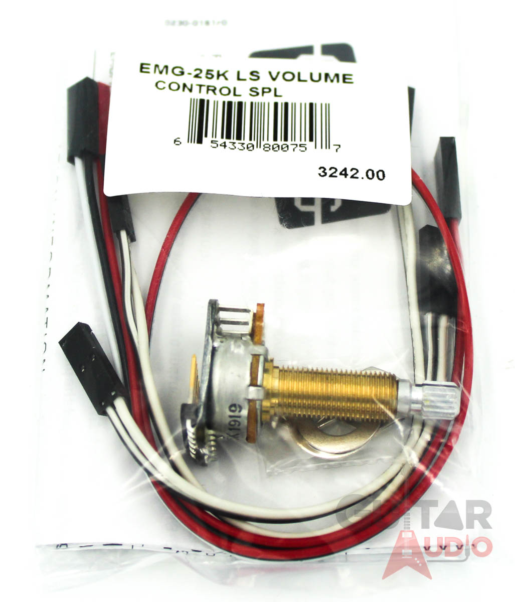 EMG 25k Solderless B122 Long Shaft Volume Control Pot , Split Shaft (3