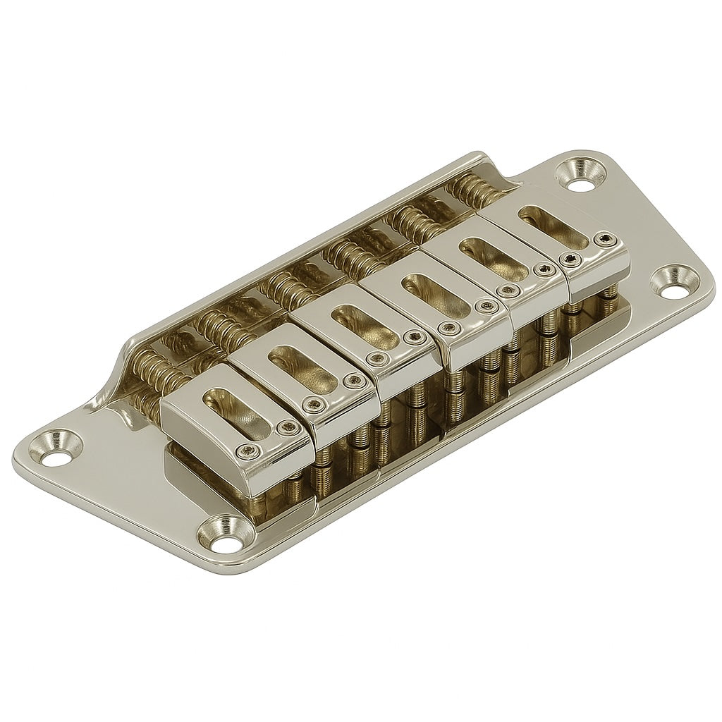 Advanced Plating Nighthawk Trapezoid Hardtail Bridge for Gibson, NICKE