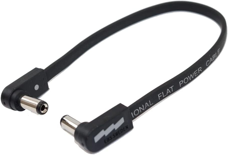 EBS DC1-18 90/90 Flat Power Cable, Angle-Angle, 18 Centimeters