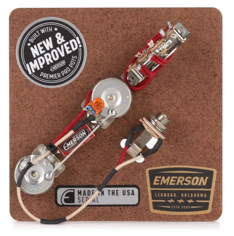 Emerson Custom USA Prewired Kit for 3-Way Fender Tele/Telecaster w/ 25