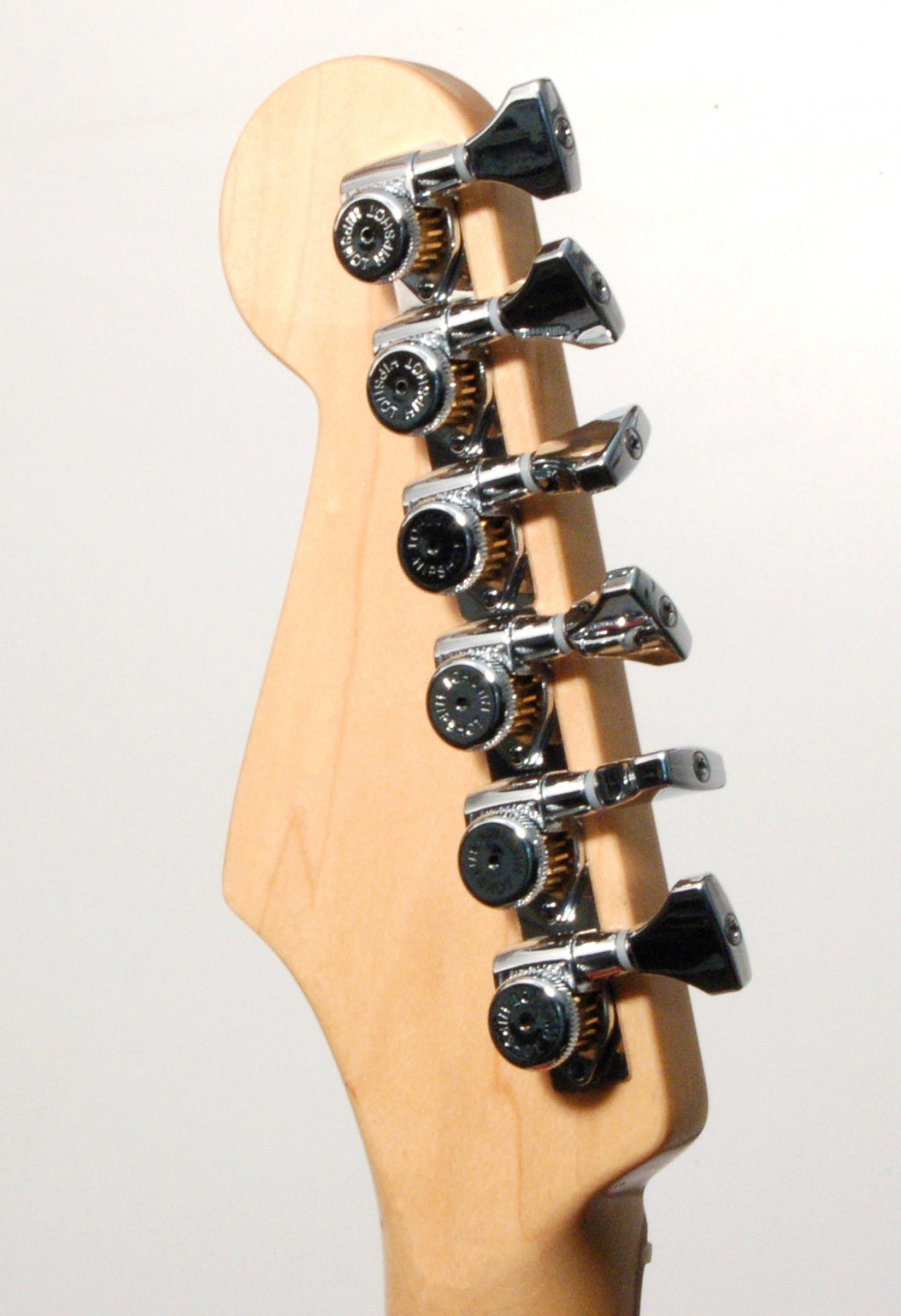 Hipshot CHROME 6-InLine Grip-Lock STAGGERED Open-Gear Locking Guitar T