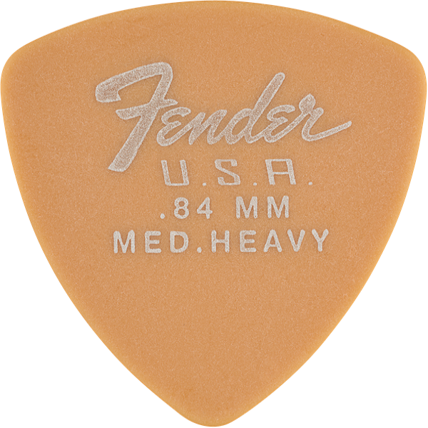 Fender Dura-Tone 346 Shape Guitar Picks, .84, Butterscotch Blonde, 12-